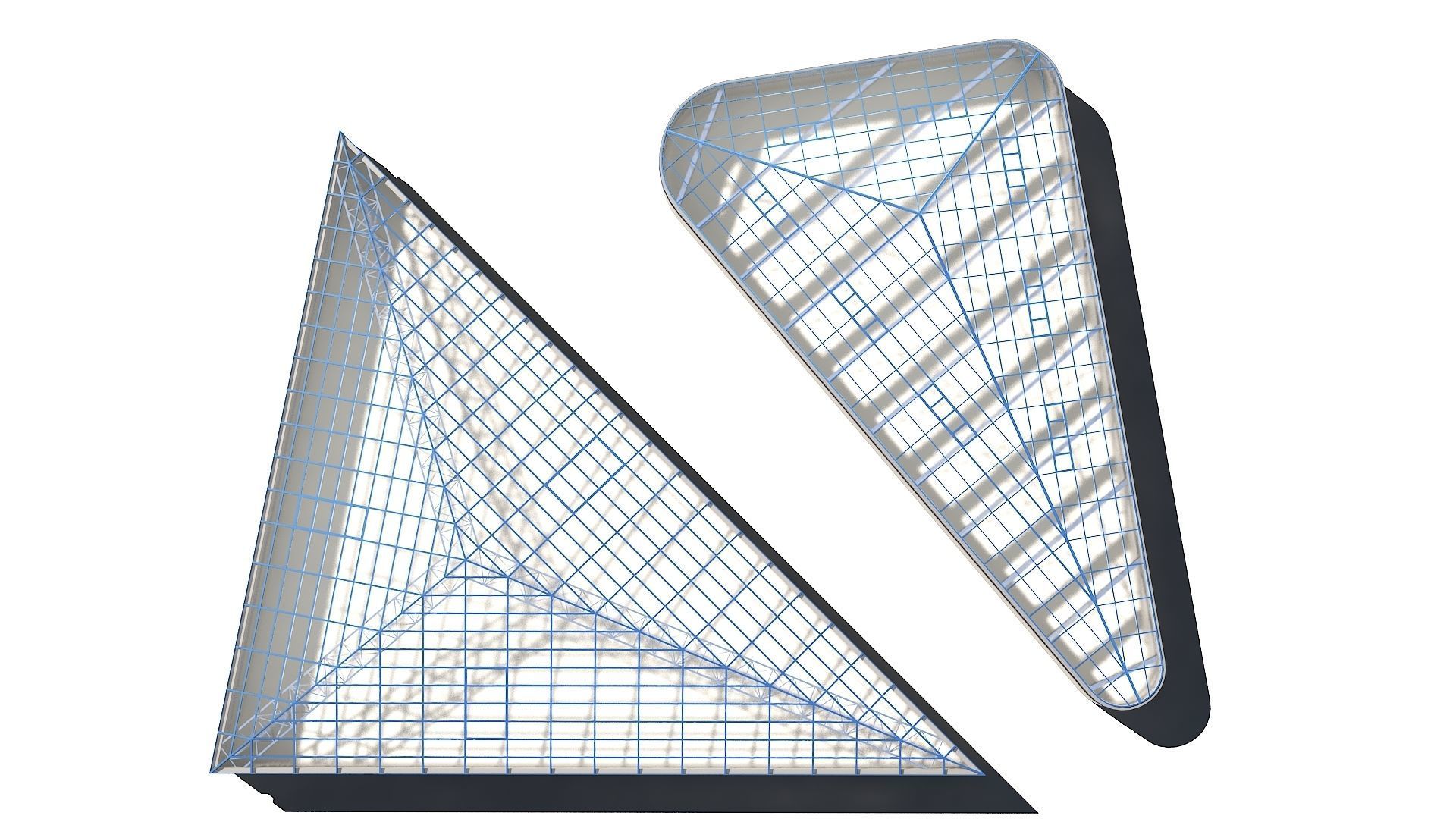 Roof Skylight triangle pack 3D model | CGTrader