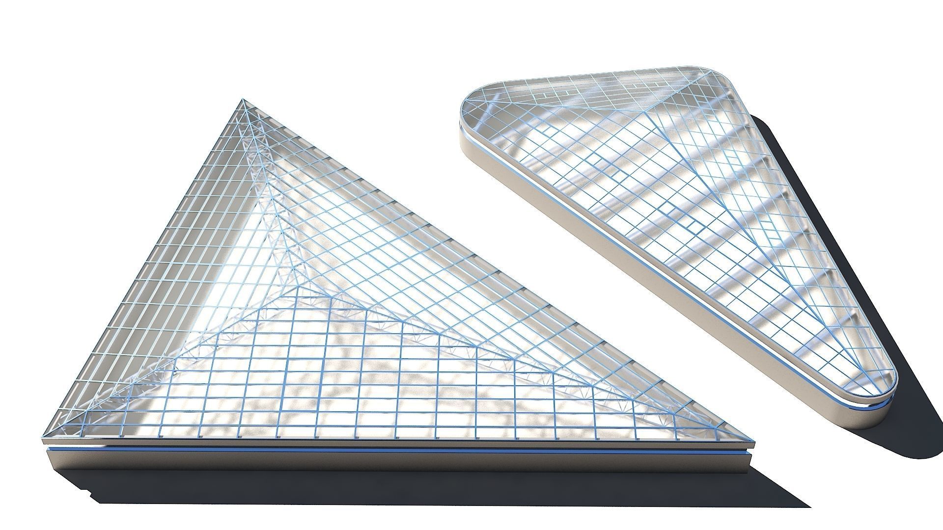 Roof Skylight triangle pack 3D model | CGTrader