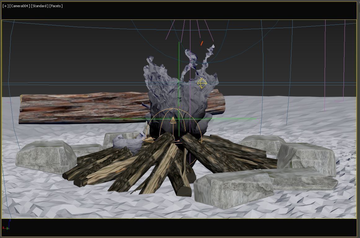 Bonfire animated 3D model animated | CGTrader