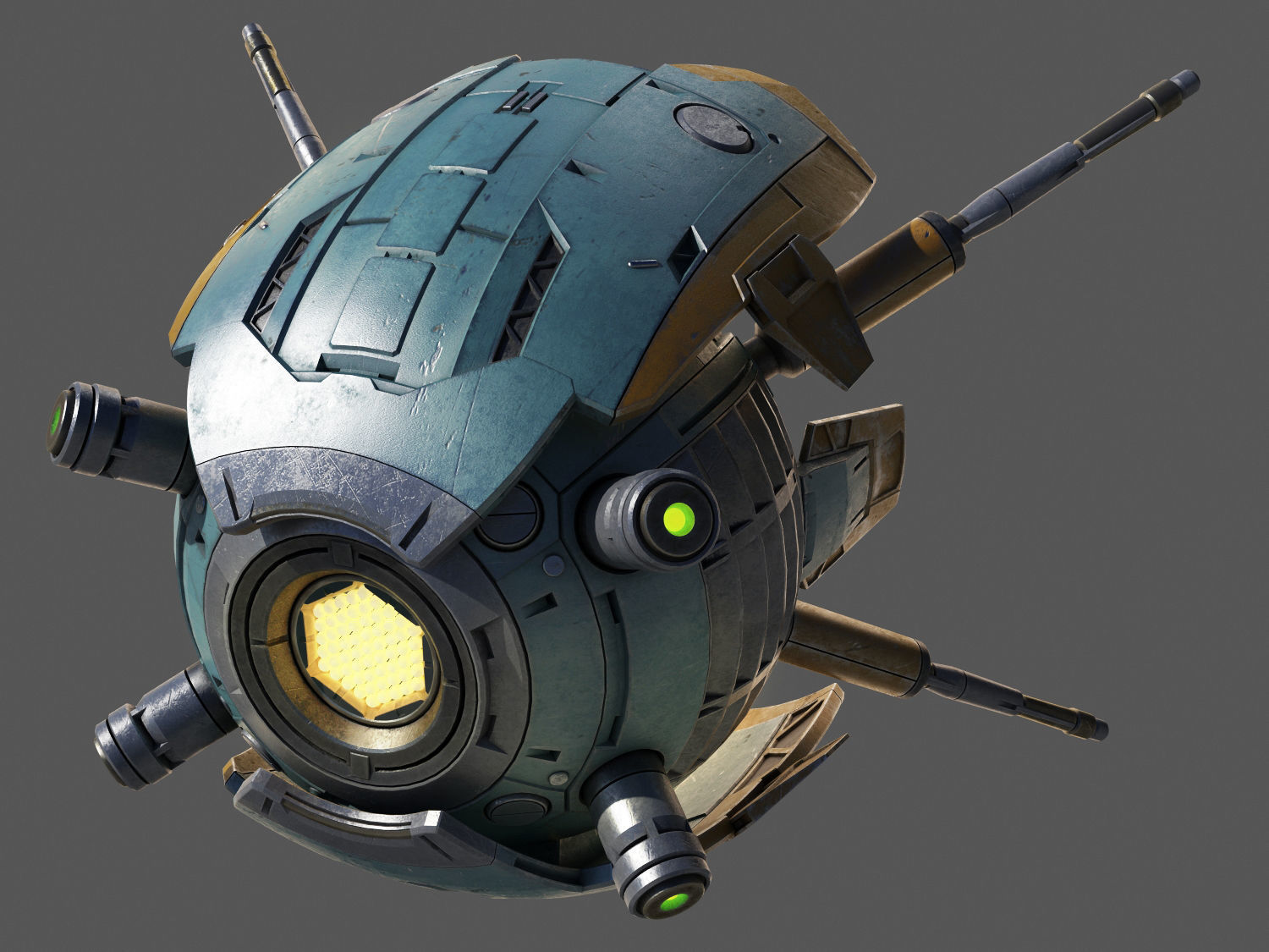 Drone alien spacecraft 3D model | CGTrader
