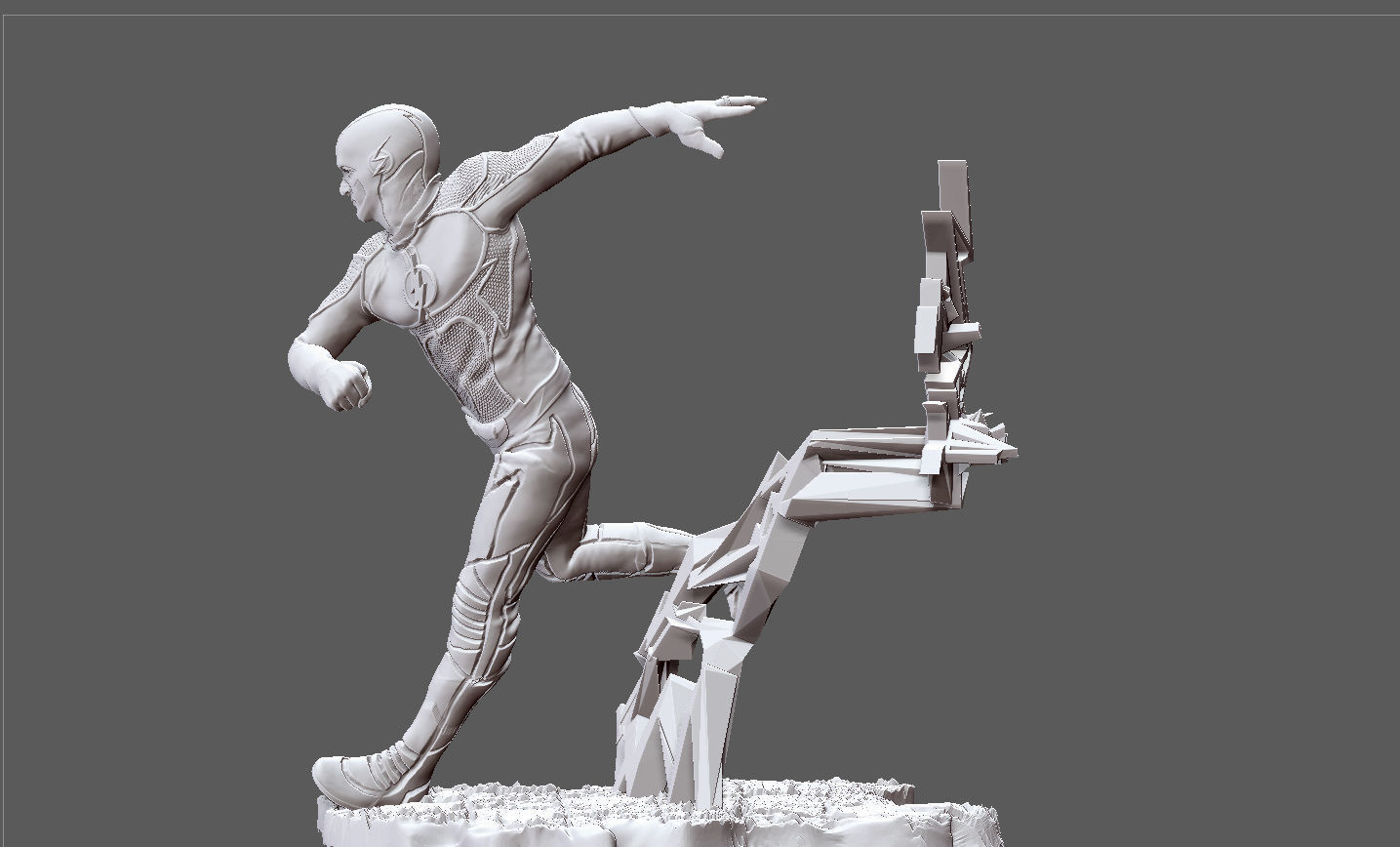 FLASH DRAMA DC STATUE 3D PRINT 3D model 3D printable | CGTrader