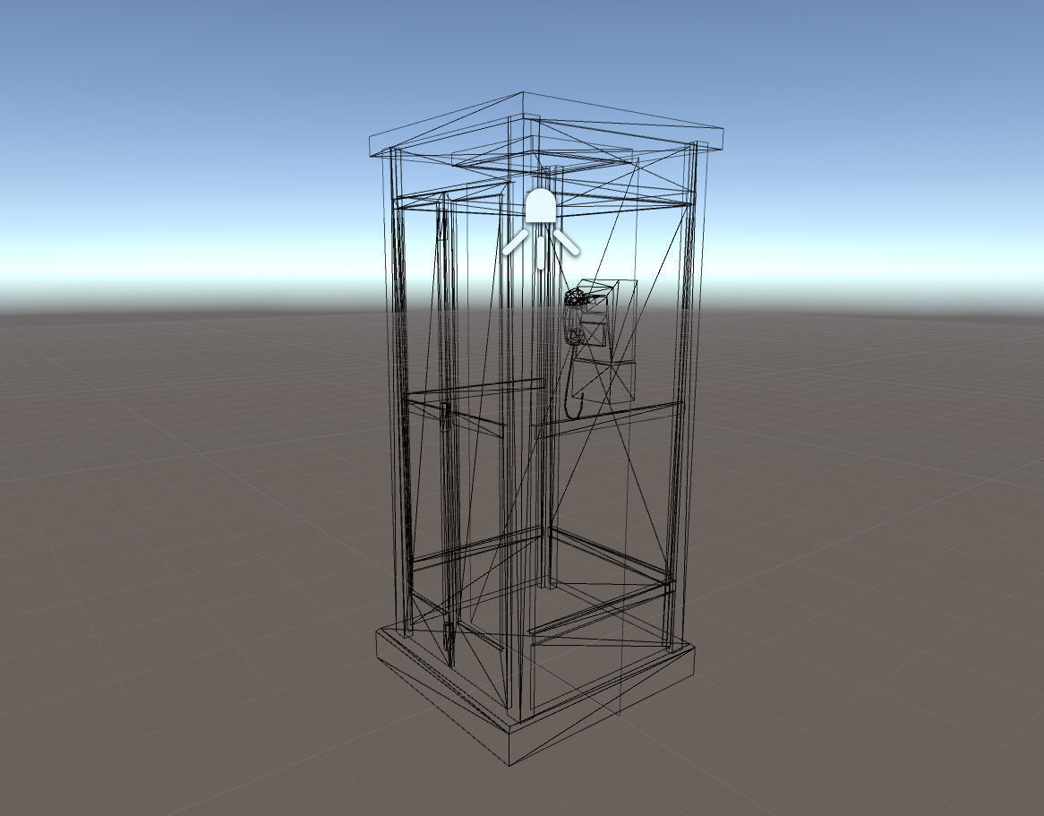 3D model Phone Booth VR / AR / low-poly | CGTrader