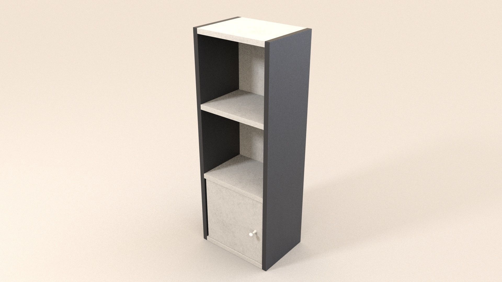 Shelves 3D Model tall bookcase with free 3D model rigged | CGTrader