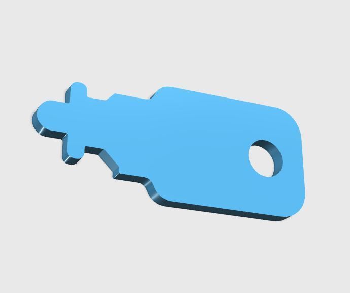 Samsonite 388 suitcase key replacement 3D model 3D printable | CGTrader