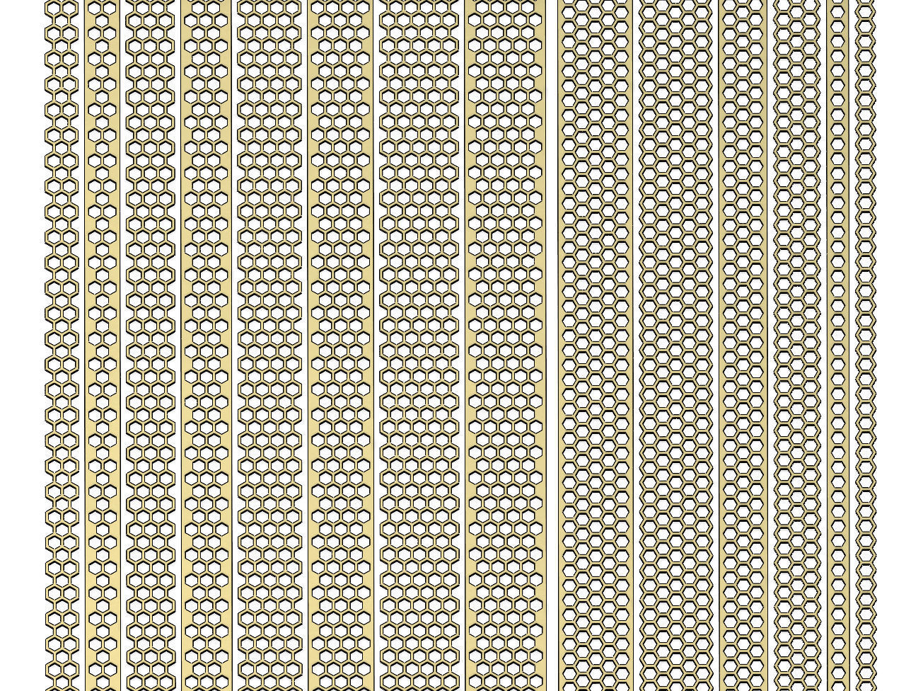 Honeycomb pattern bands 3D model 3D printable | CGTrader