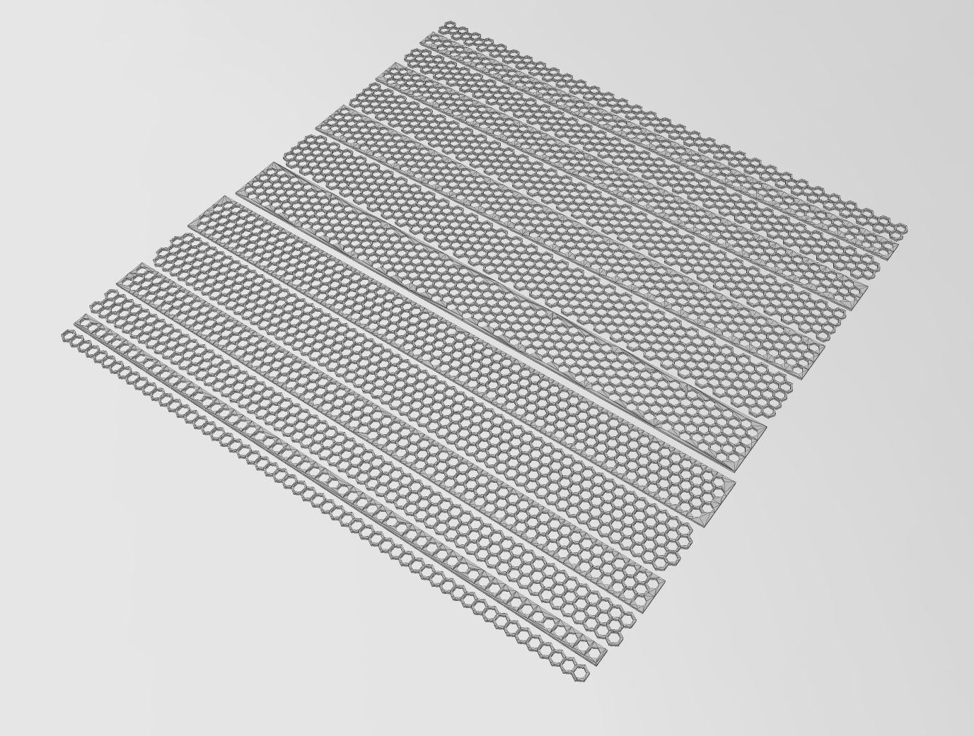 Honeycomb pattern bands 3D model 3D printable | CGTrader