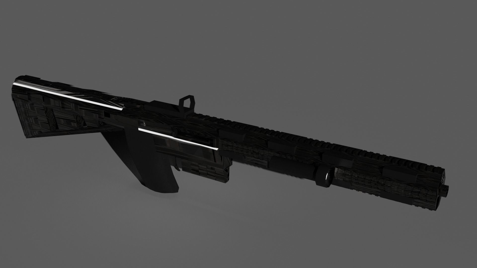 3D model Futuristic assault rifle sci fi VR / AR / low-poly | CGTrader