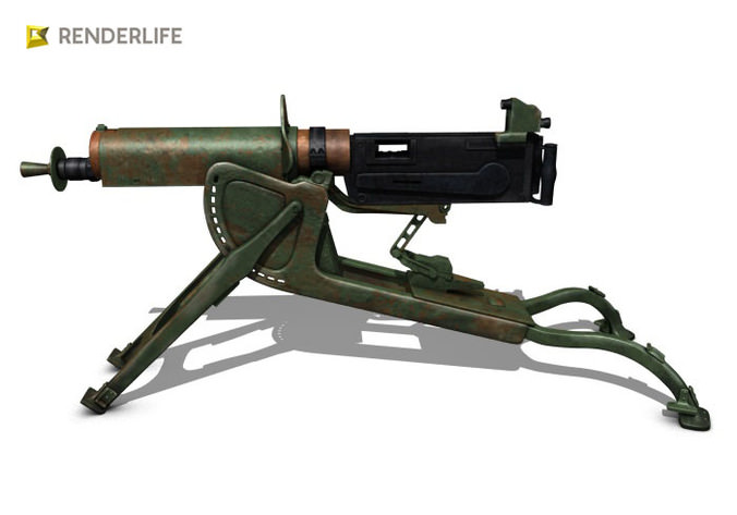 MG08 Gun 3D Model .max .obj .fbx .c4d .ma .mb - CGTrader.com