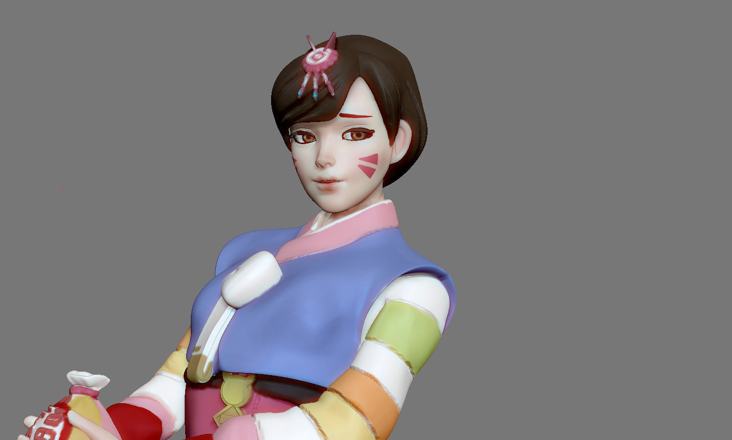 DVA OVERWATCH 3D PRINTING STL FILE DIVA 3D model 3D printable | CGTrader