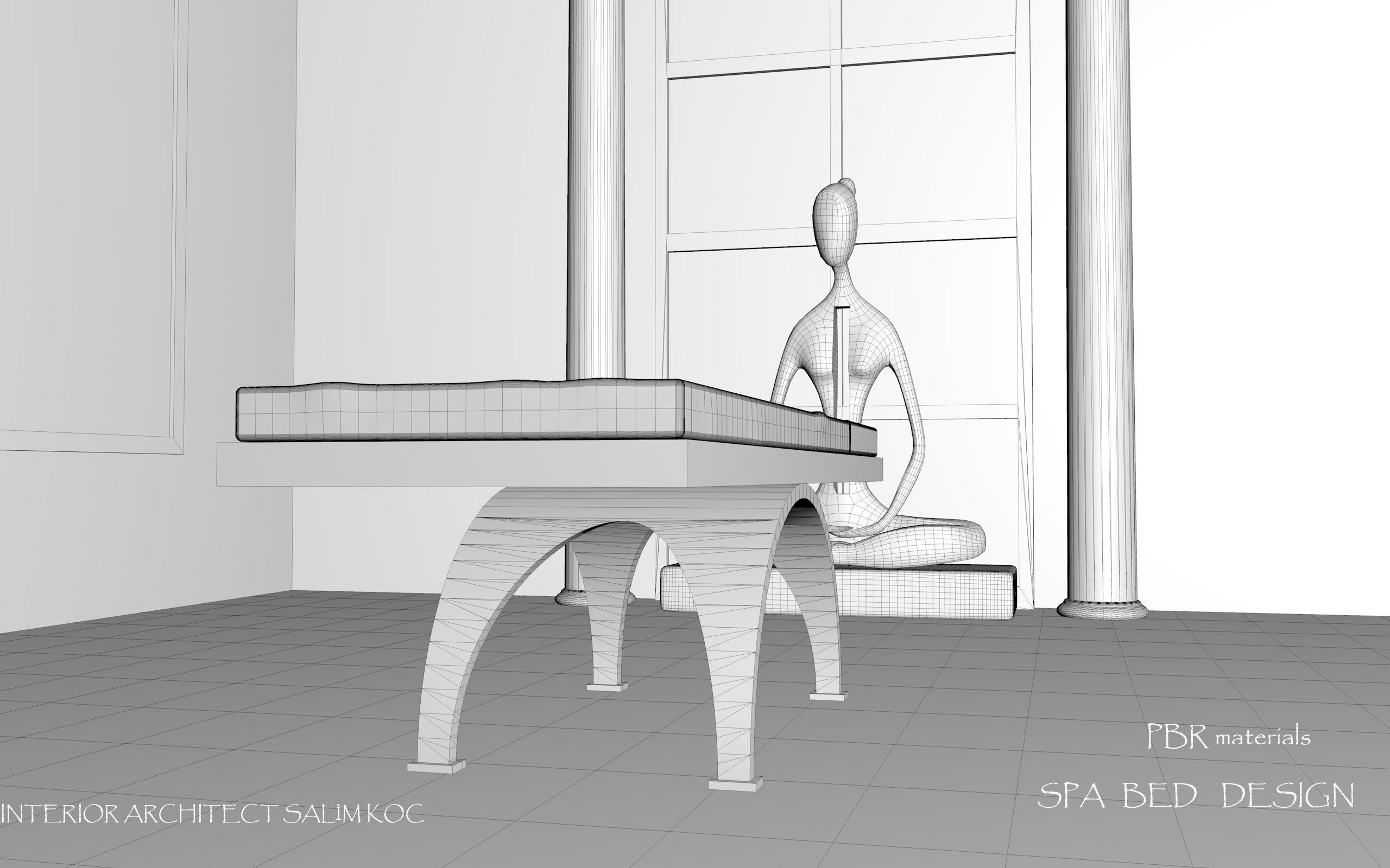 spa bed 3d model 3D model | CGTrader