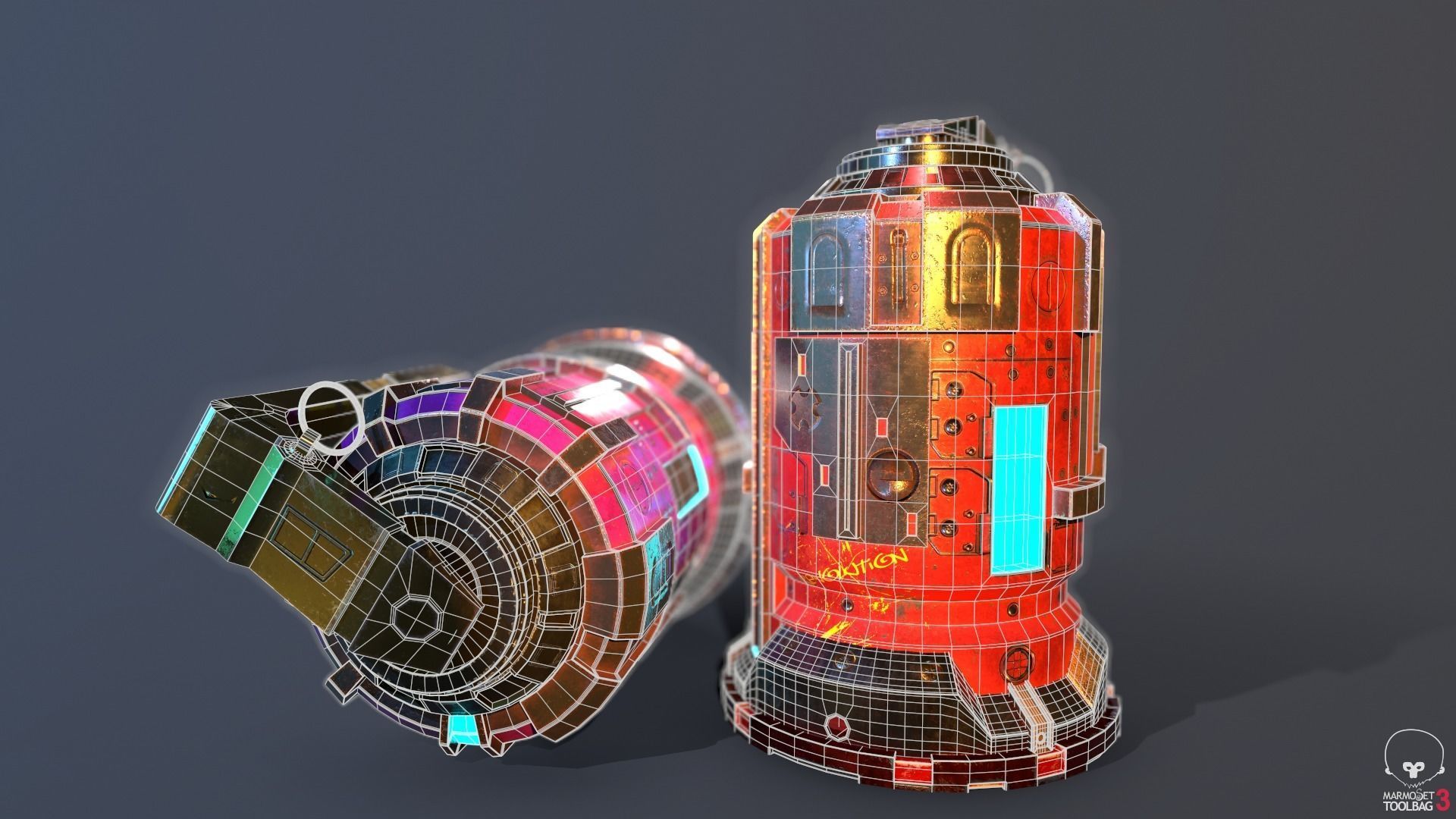 Sci fi EMP Grenades free VR / AR / low-poly 3D model | CGTrader
