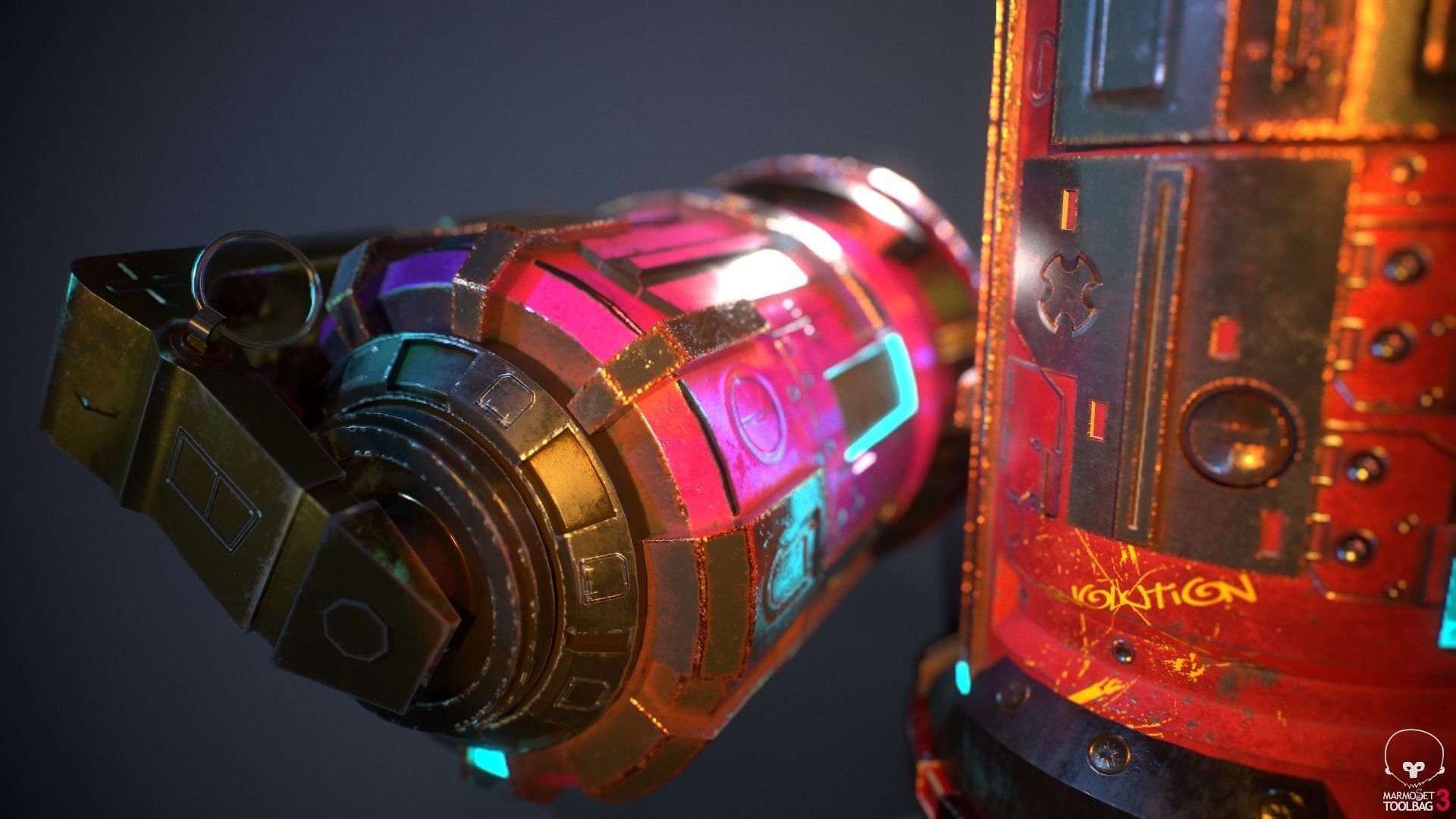 Sci fi EMP Grenades free VR / AR / low-poly 3D model | CGTrader