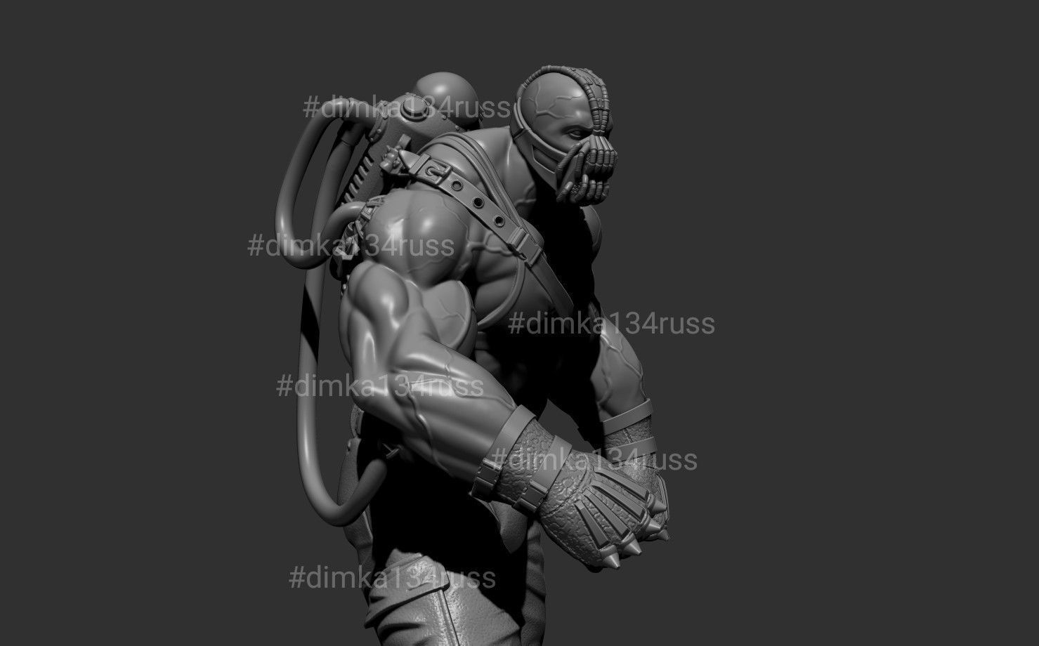 bane batman 3D model 3D printable | CGTrader
