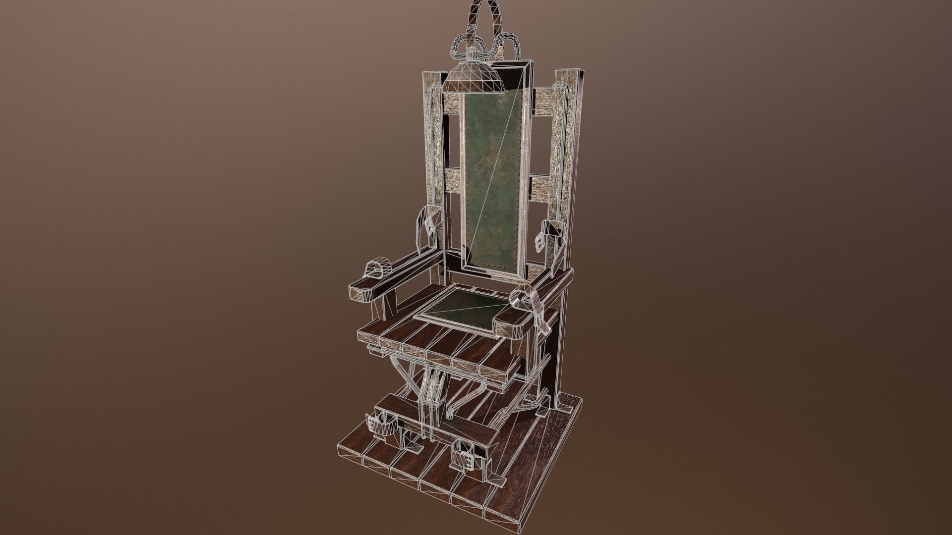 3D model Electical Chair - PBR Game Ready model VR / AR / low-poly ...