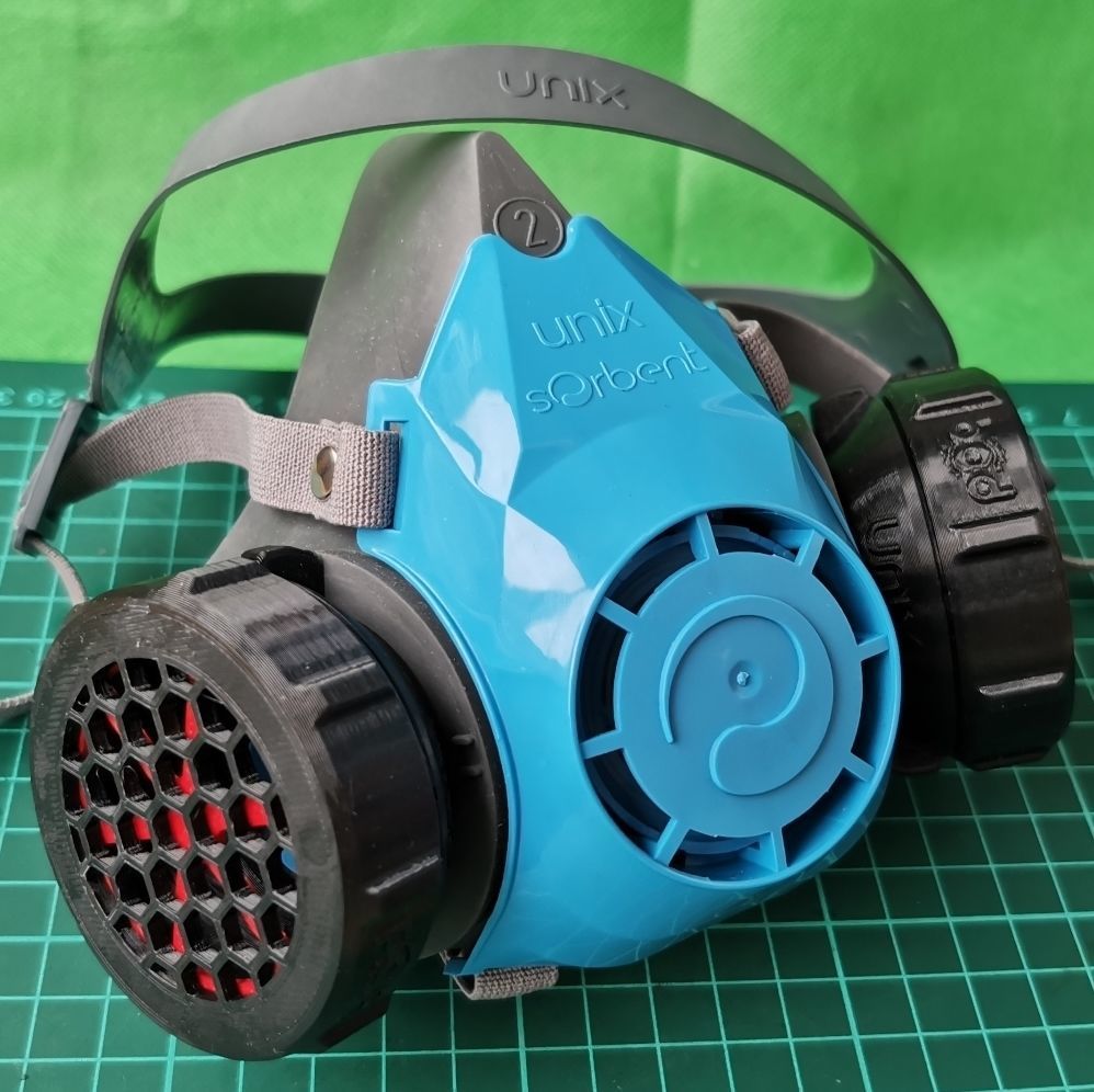 Reusable BIG filter cartridges for 3M UNIX MSA JETTA NATO 40mm 3D model ...