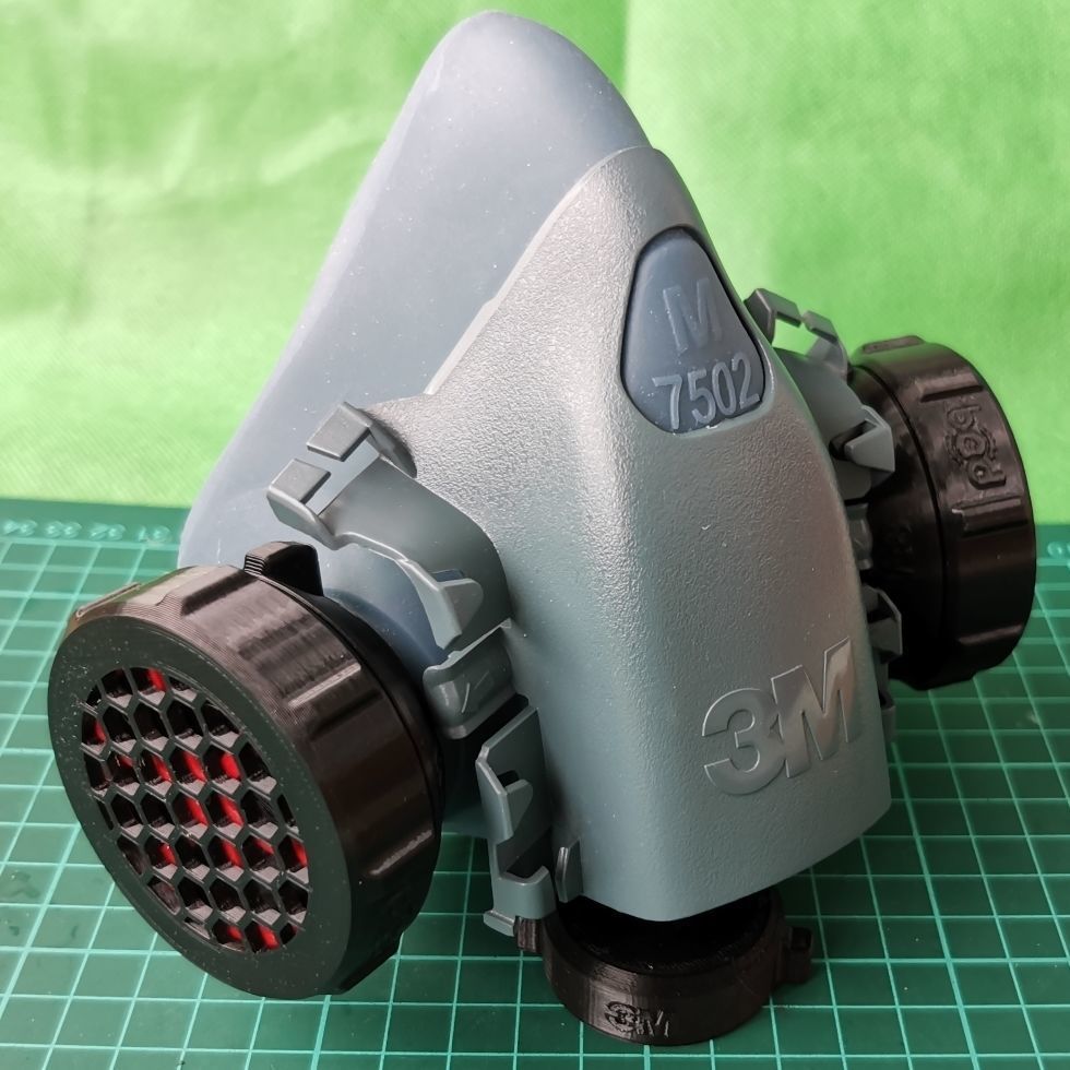 Reusable BIG filter cartridges for 3M UNIX MSA JETTA NATO 40mm 3D model ...