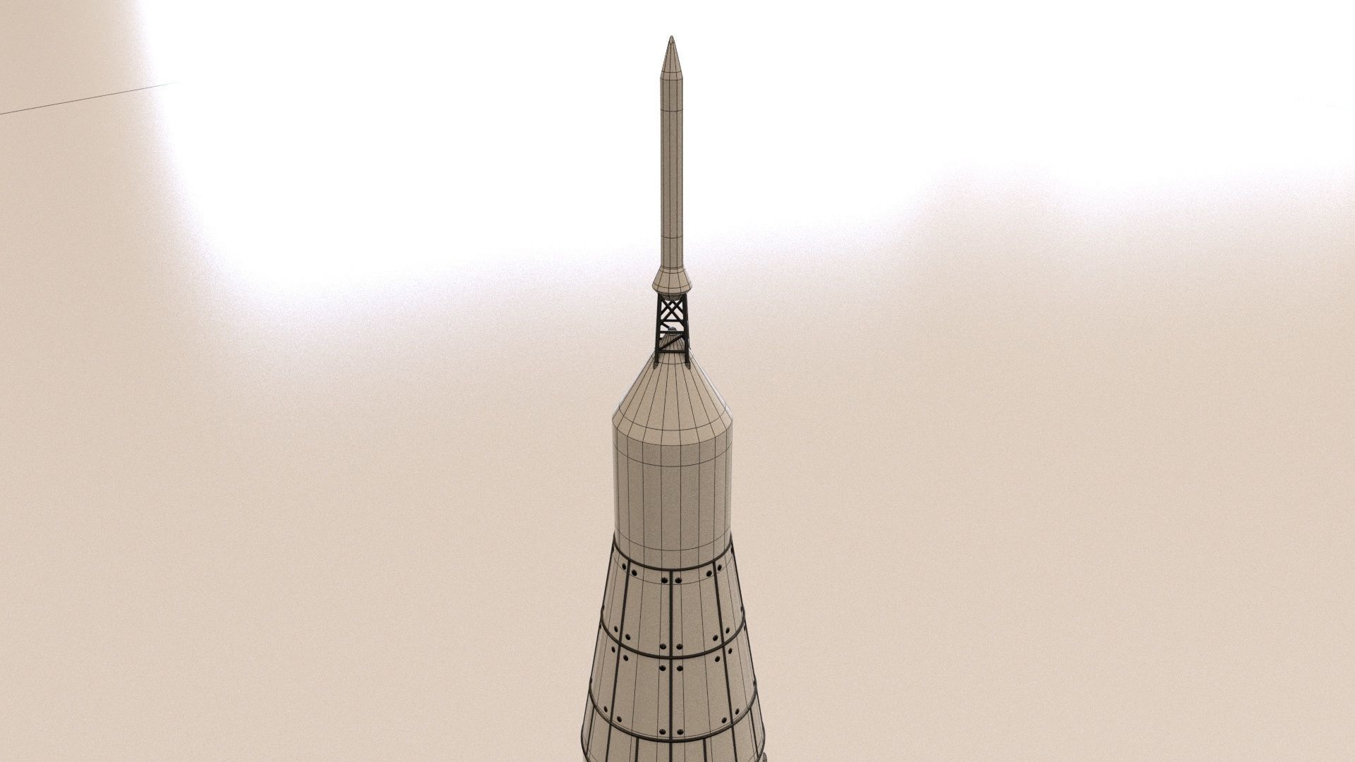 satren v 3D Model rocket 3D model | CGTrader