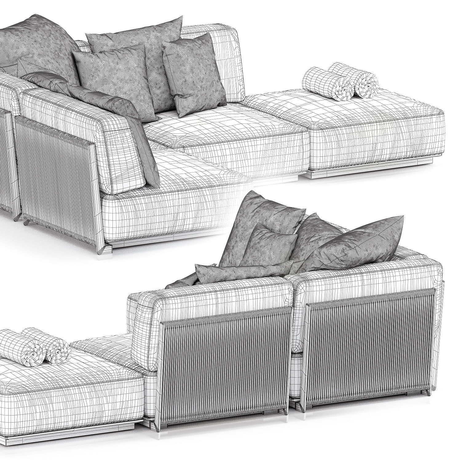 VULCANO OUTDOOR SOFA SET by FLEXFORM 3D model | CGTrader