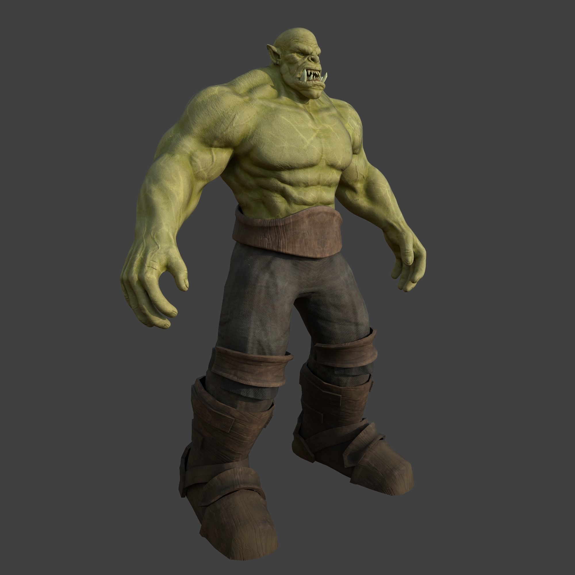 3D model Orc- Lowpoly Model hulk VR / AR / low-poly | CGTrader