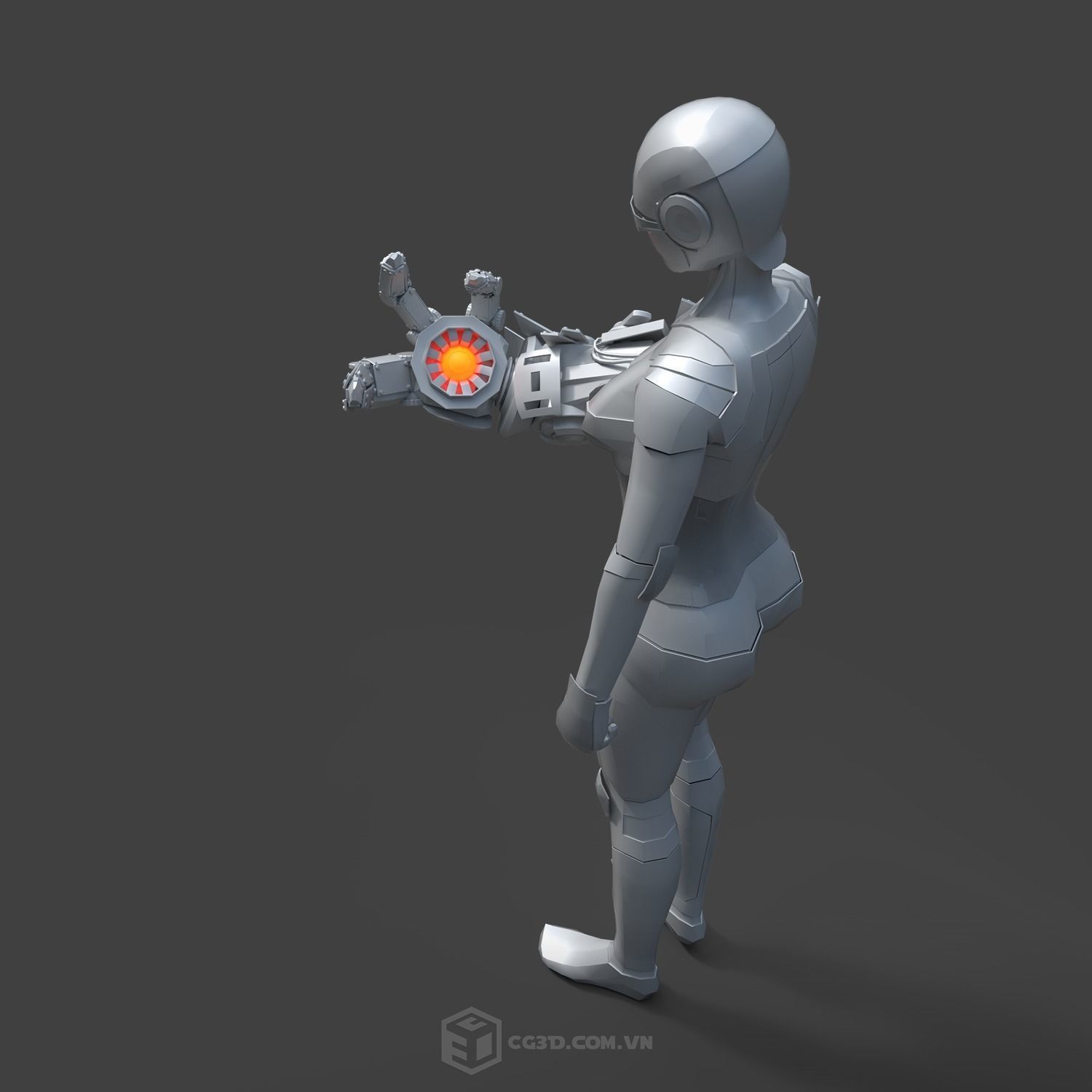 3D model RoboGirl female humanoid VR / AR / low-poly | CGTrader