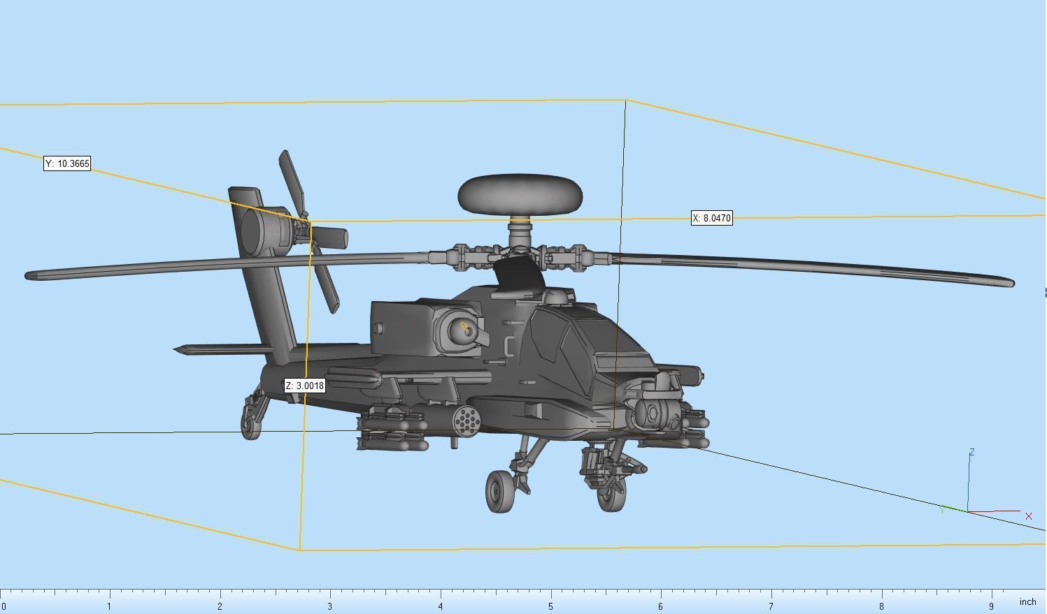 AH-64D Apache Highly Detailed 3D print model | CGTrader
