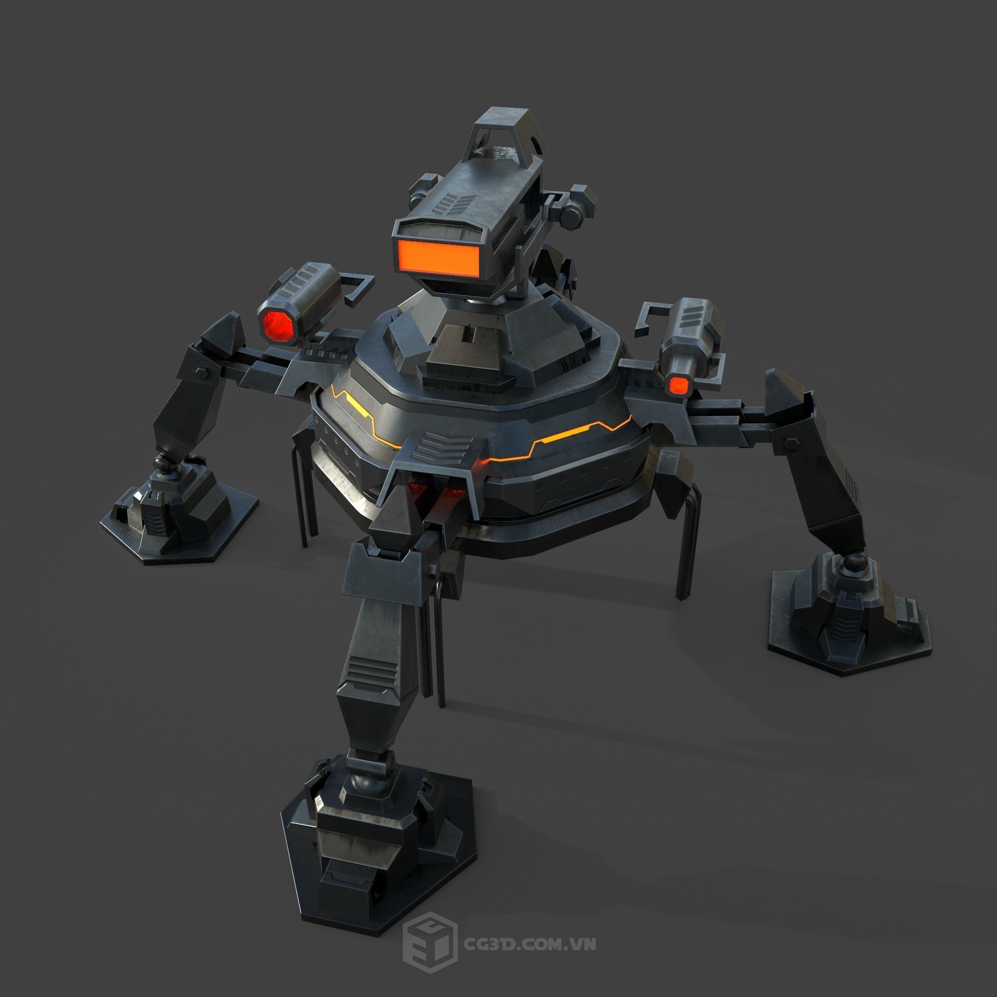 3D model Spider Robot VR / AR / low-poly | CGTrader