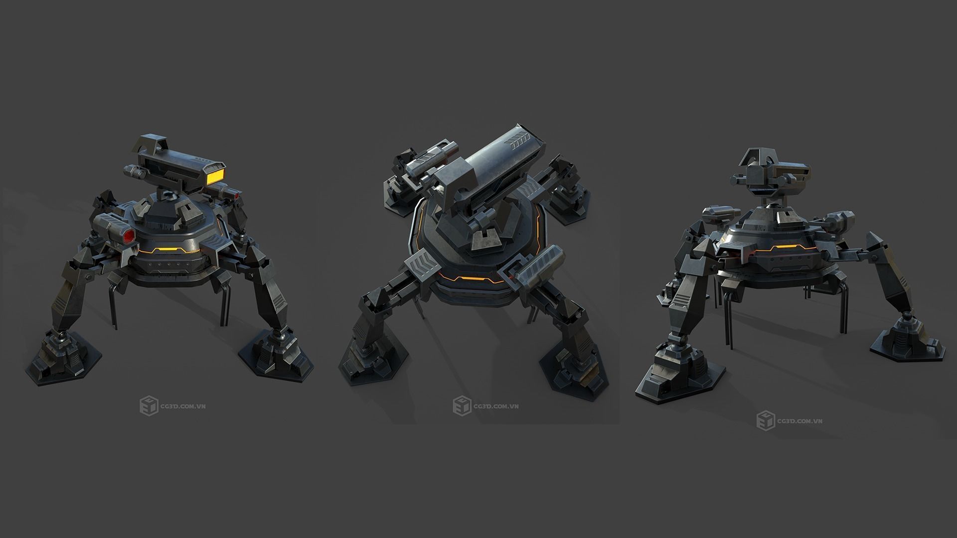 3D model Spider Robot VR / AR / low-poly | CGTrader
