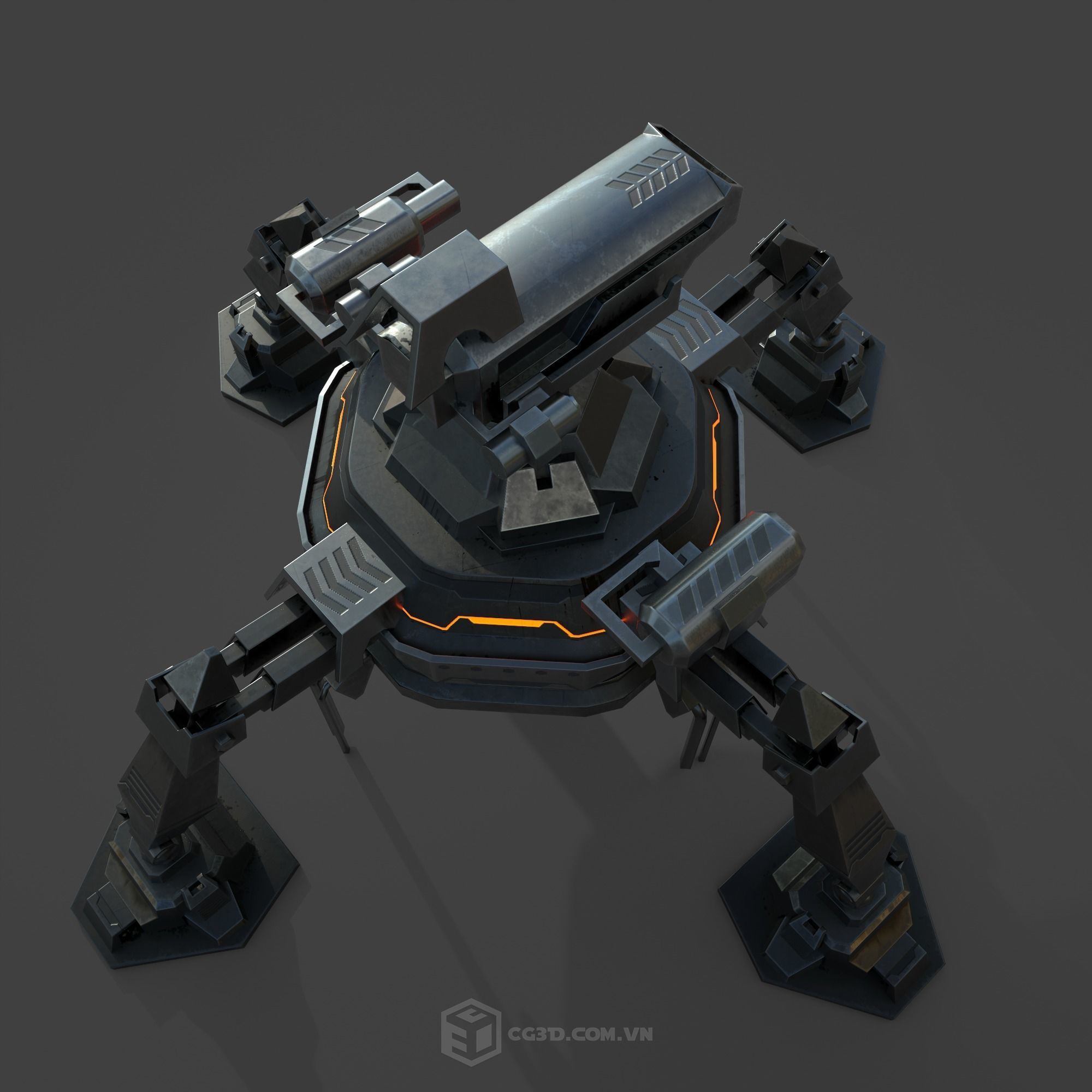 3D model Spider Robot VR / AR / low-poly | CGTrader