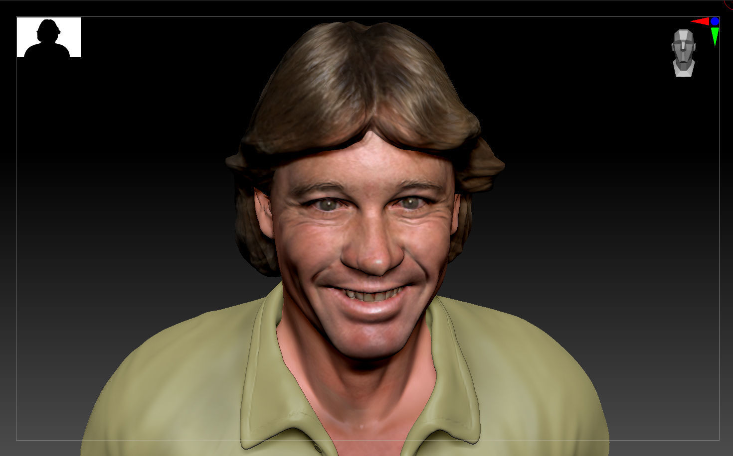 Steve Irwin the Crocodile Hunter 3D model 3D printable | CGTrader