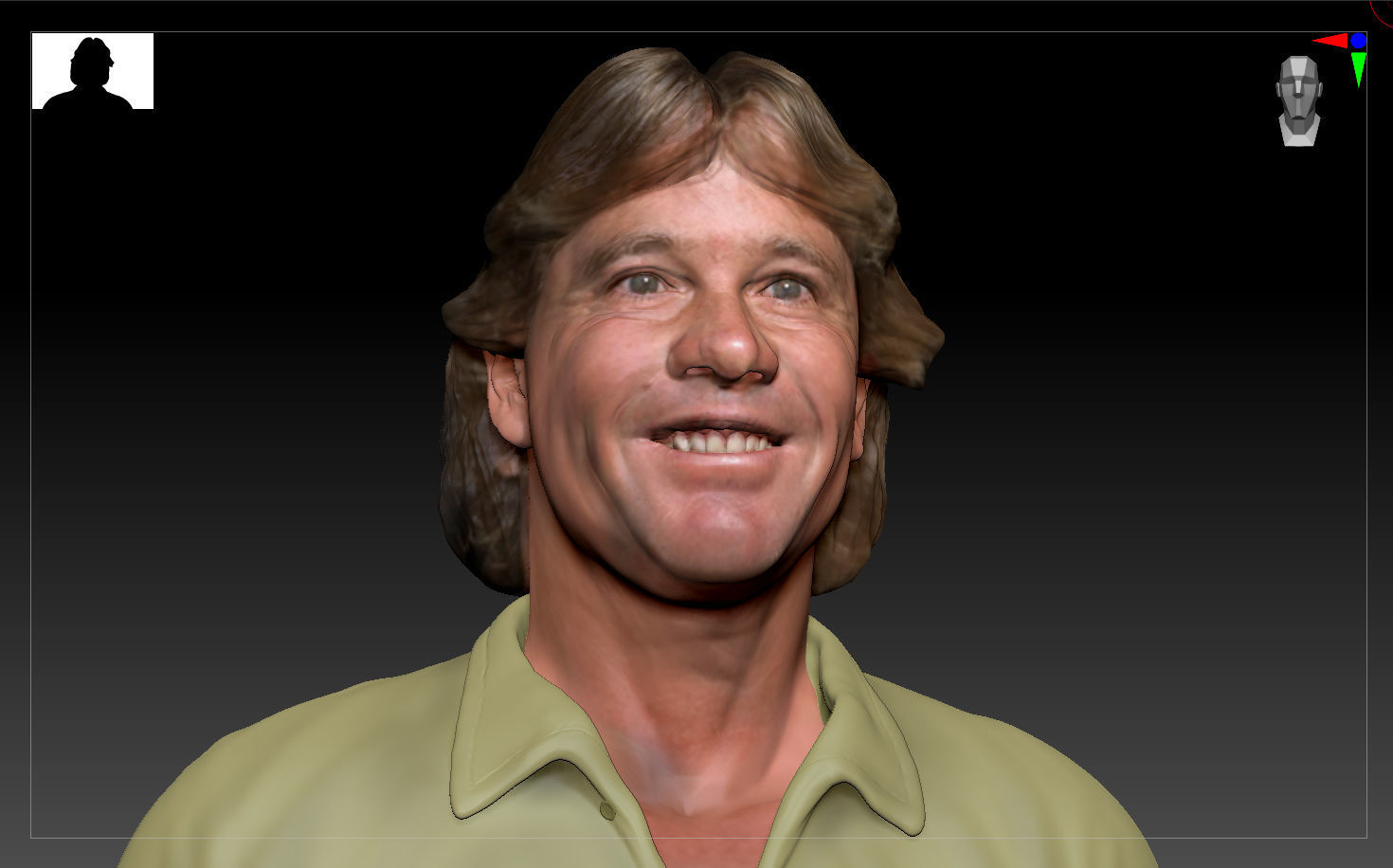 Steve Irwin the Crocodile Hunter 3D model 3D printable | CGTrader