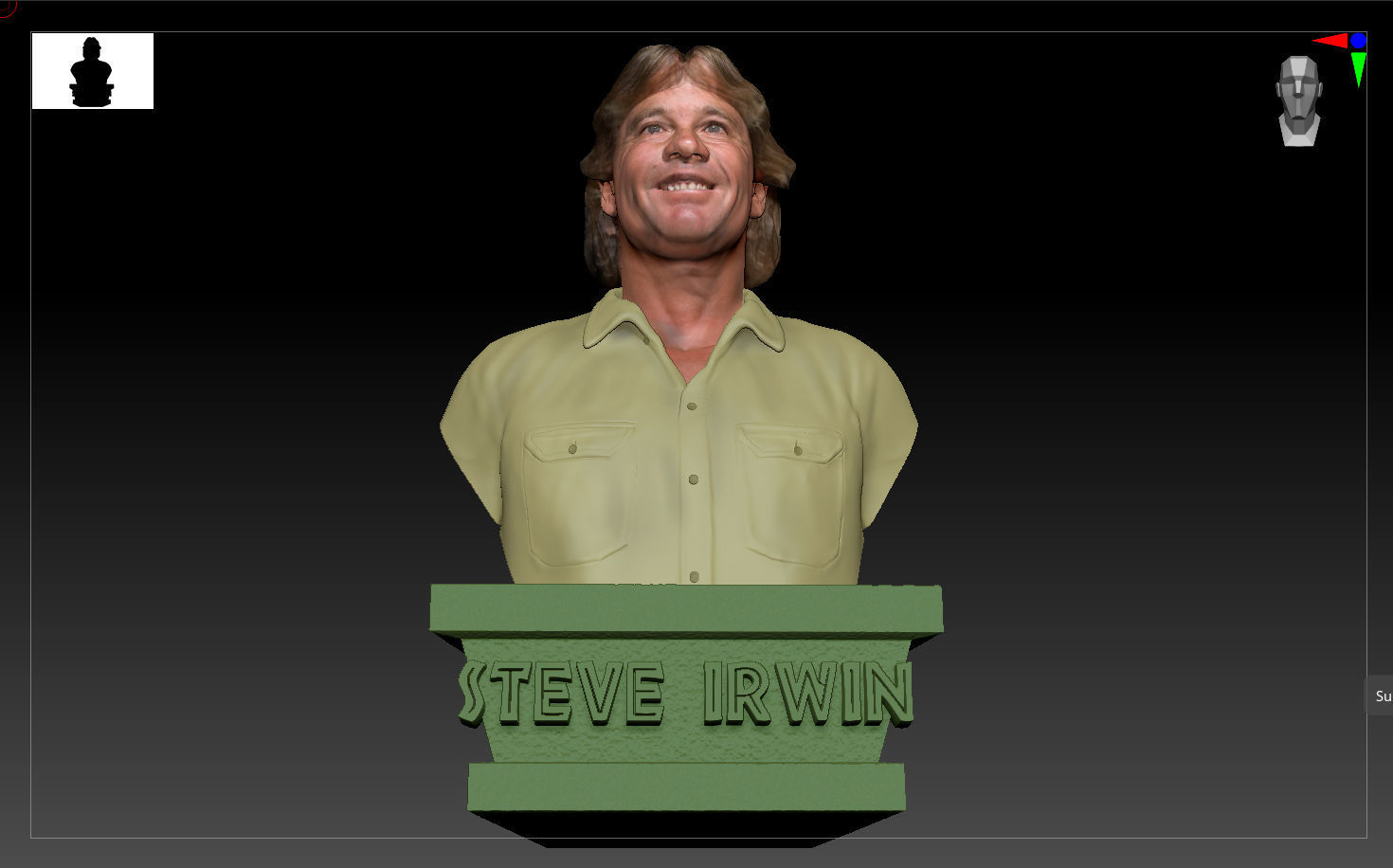 Steve Irwin the Crocodile Hunter 3D model 3D printable | CGTrader