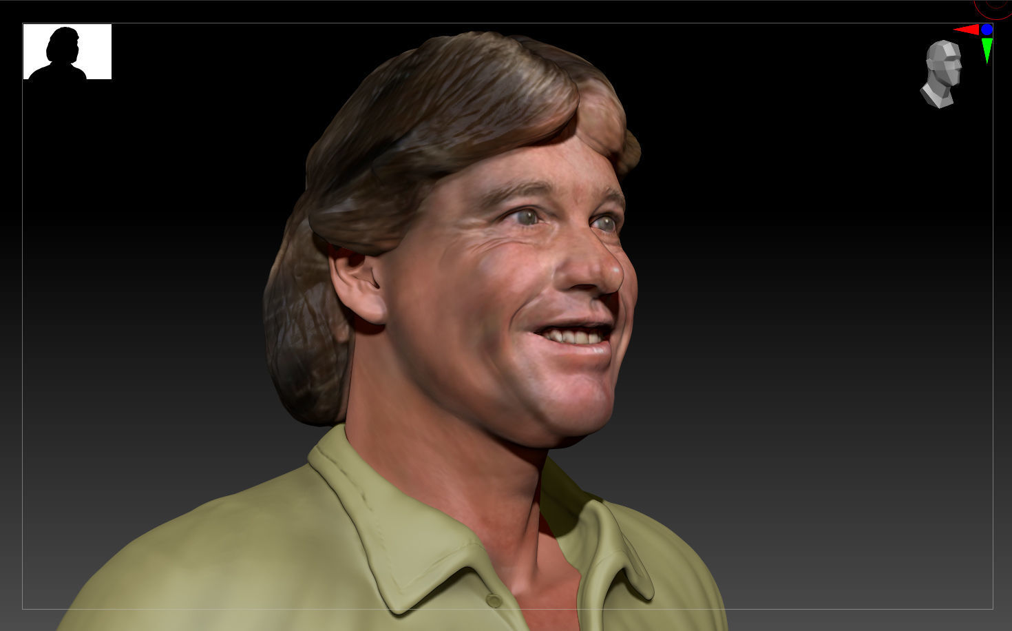 Steve Irwin the Crocodile Hunter 3D model 3D printable | CGTrader