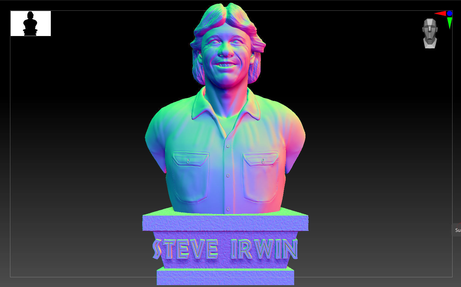 Steve Irwin the Crocodile Hunter 3D model 3D printable | CGTrader