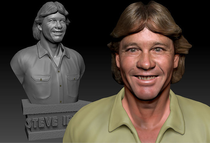Steve Irwin the Crocodile Hunter 3D model 3D printable | CGTrader