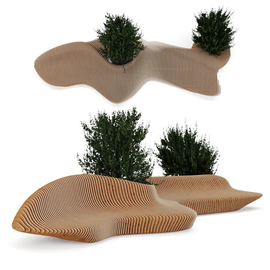 Parametric Bench 3D model | CGTrader