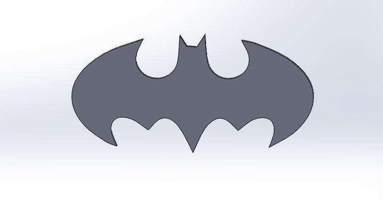 BATMAN LOGO Dark Knight free 3D model 3D printable | CGTrader