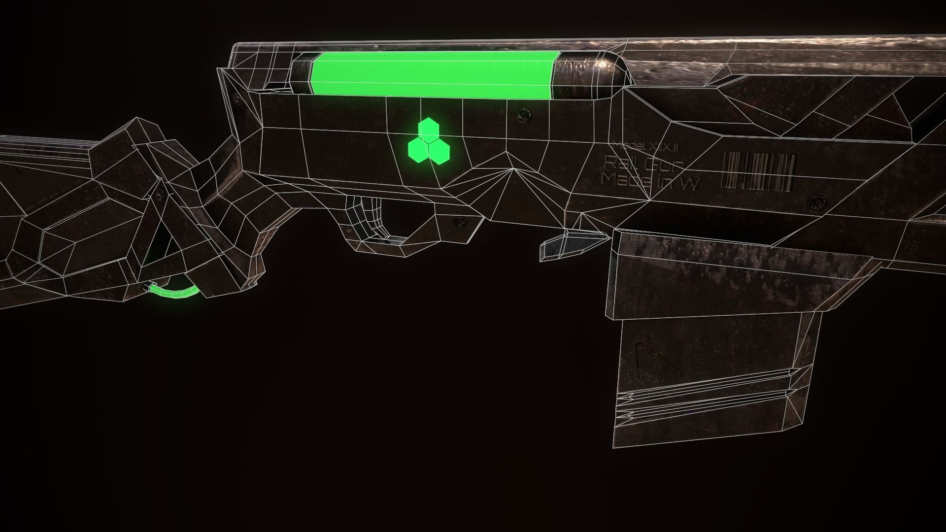 3D model Sci-Fi Railgun VR / AR / low-poly | CGTrader