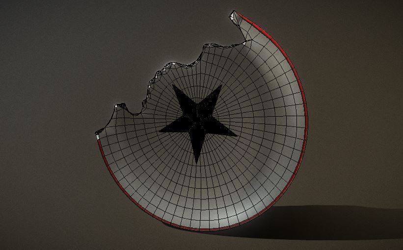 3D model Captain America Broken Shield VR / AR / low-poly | CGTrader