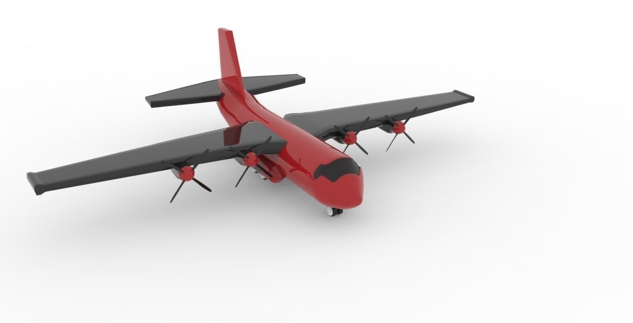 3D model cargo plane VR / AR / low-poly | CGTrader