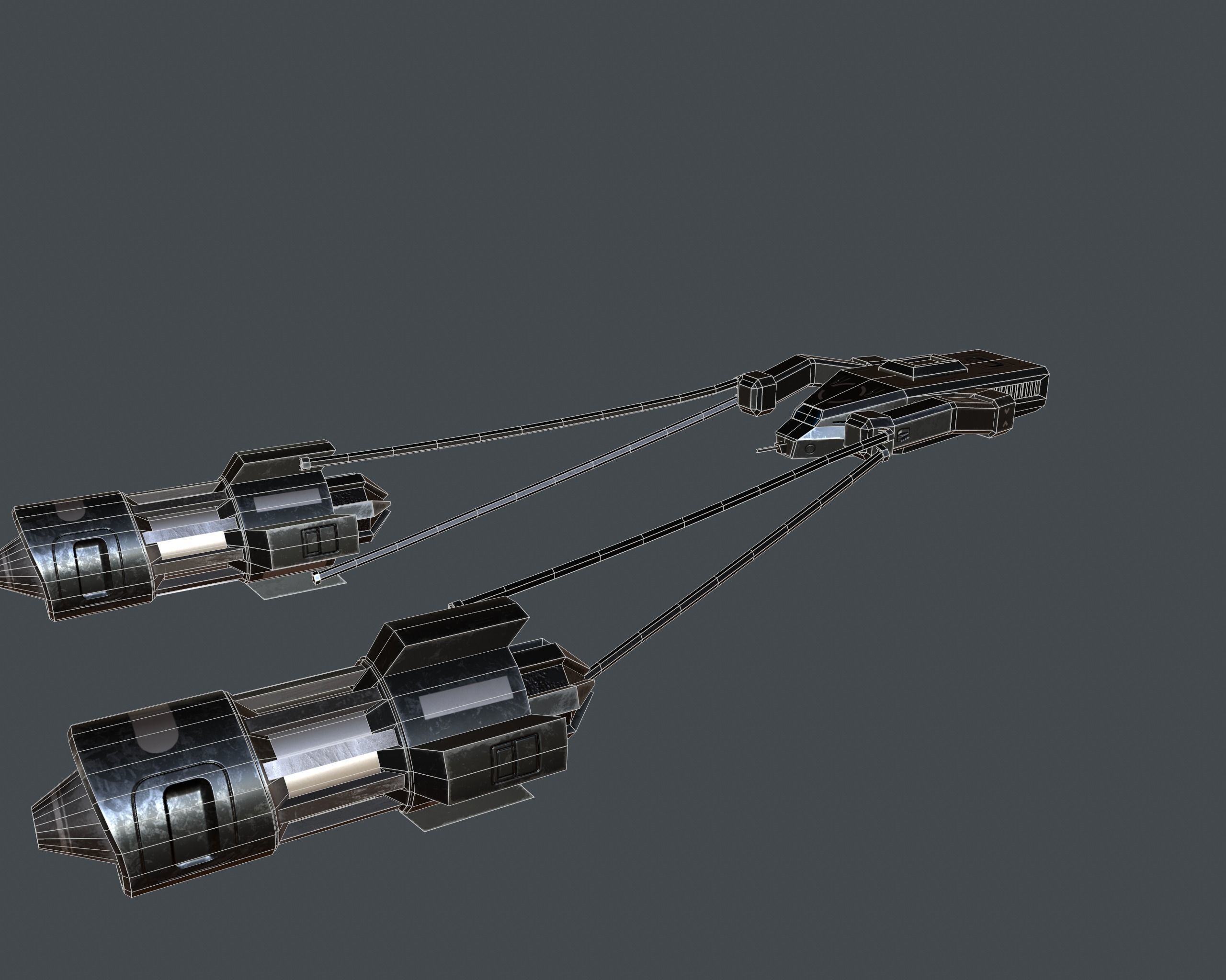 3D model Spaceship pod racer VR / AR / low-poly | CGTrader