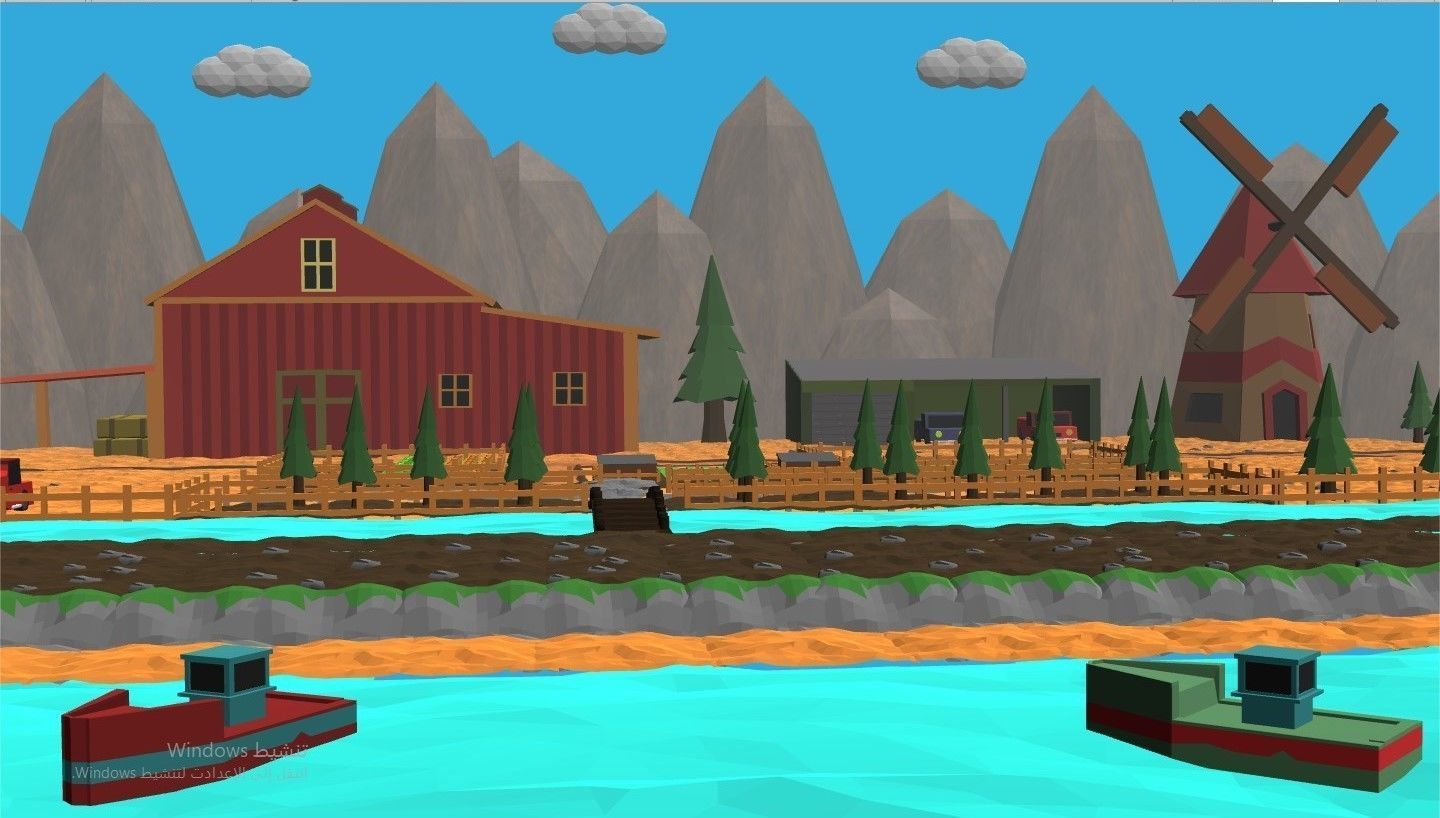 Field farm free VR / AR / low-poly 3D model animated | CGTrader