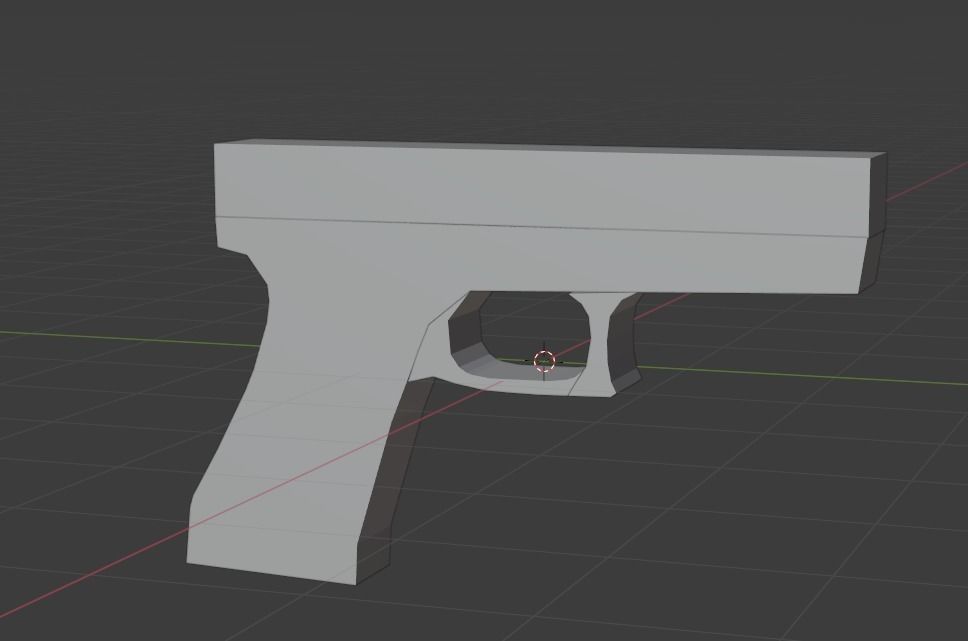Low Poly Pistol gun free VR / AR / low-poly 3D model | CGTrader