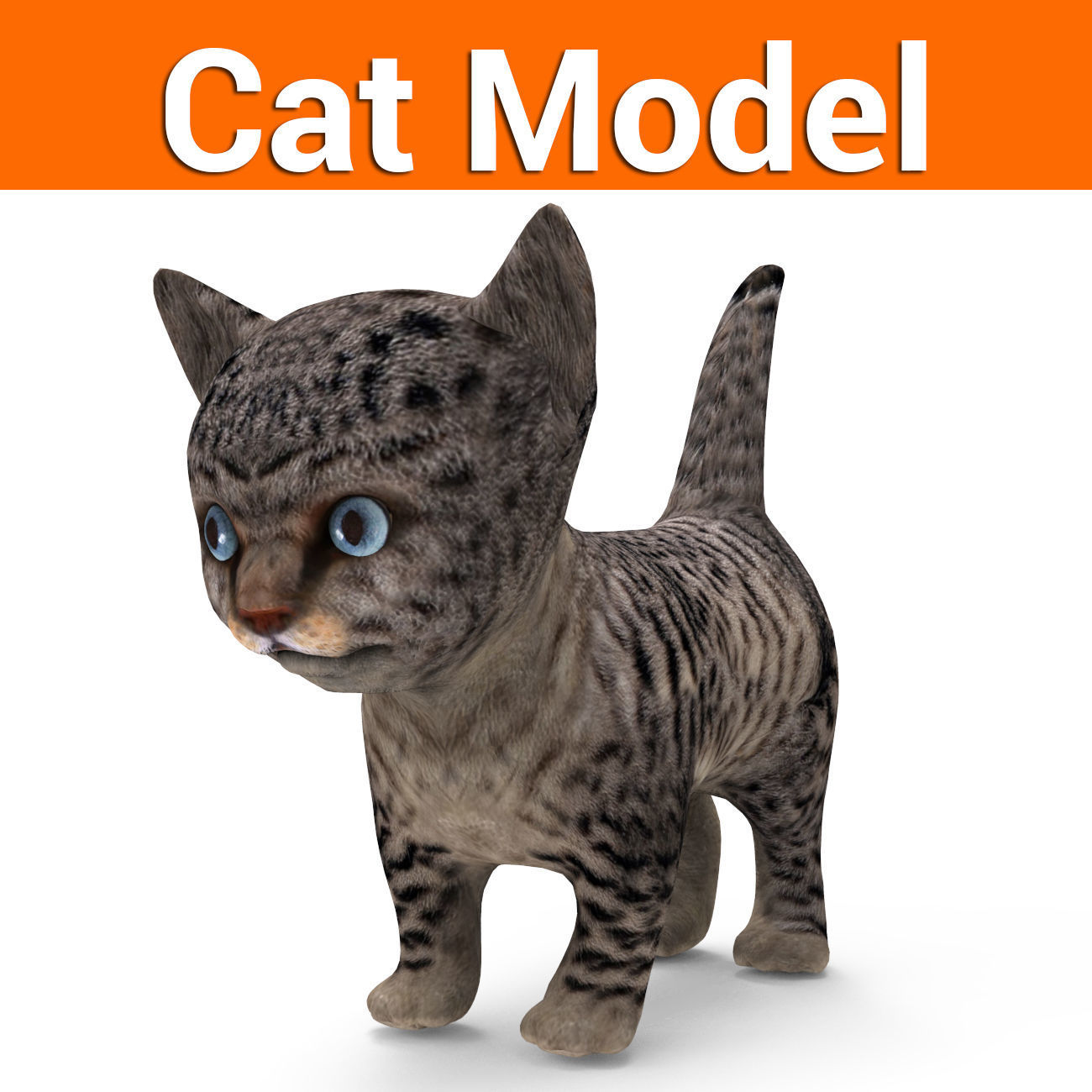 3D model 3D wild cat low poly VR / AR / low-poly | CGTrader