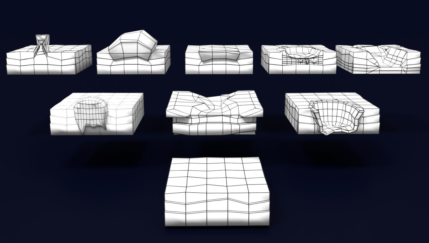Gastric stomach cancer stages labelled 3D model | CGTrader