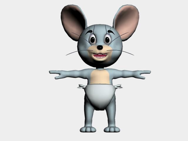 3D model nibbles cartoon mouse VR / AR / low-poly | CGTrader
