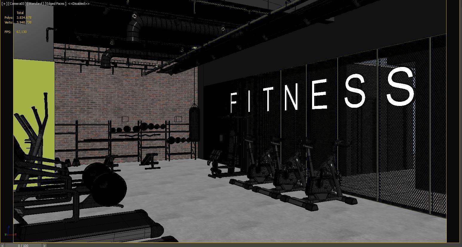 GYM FITNESS 3D model | CGTrader