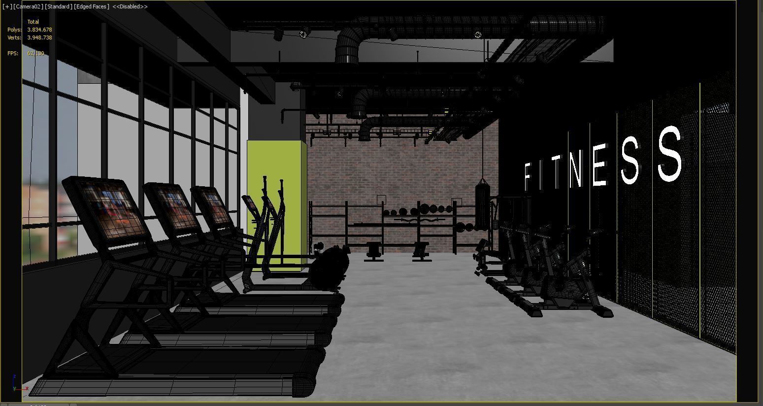 GYM FITNESS 3D model | CGTrader