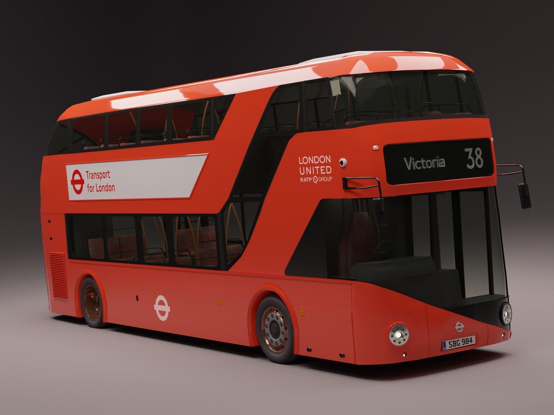 London Bus - New Routemaster 3D model | CGTrader