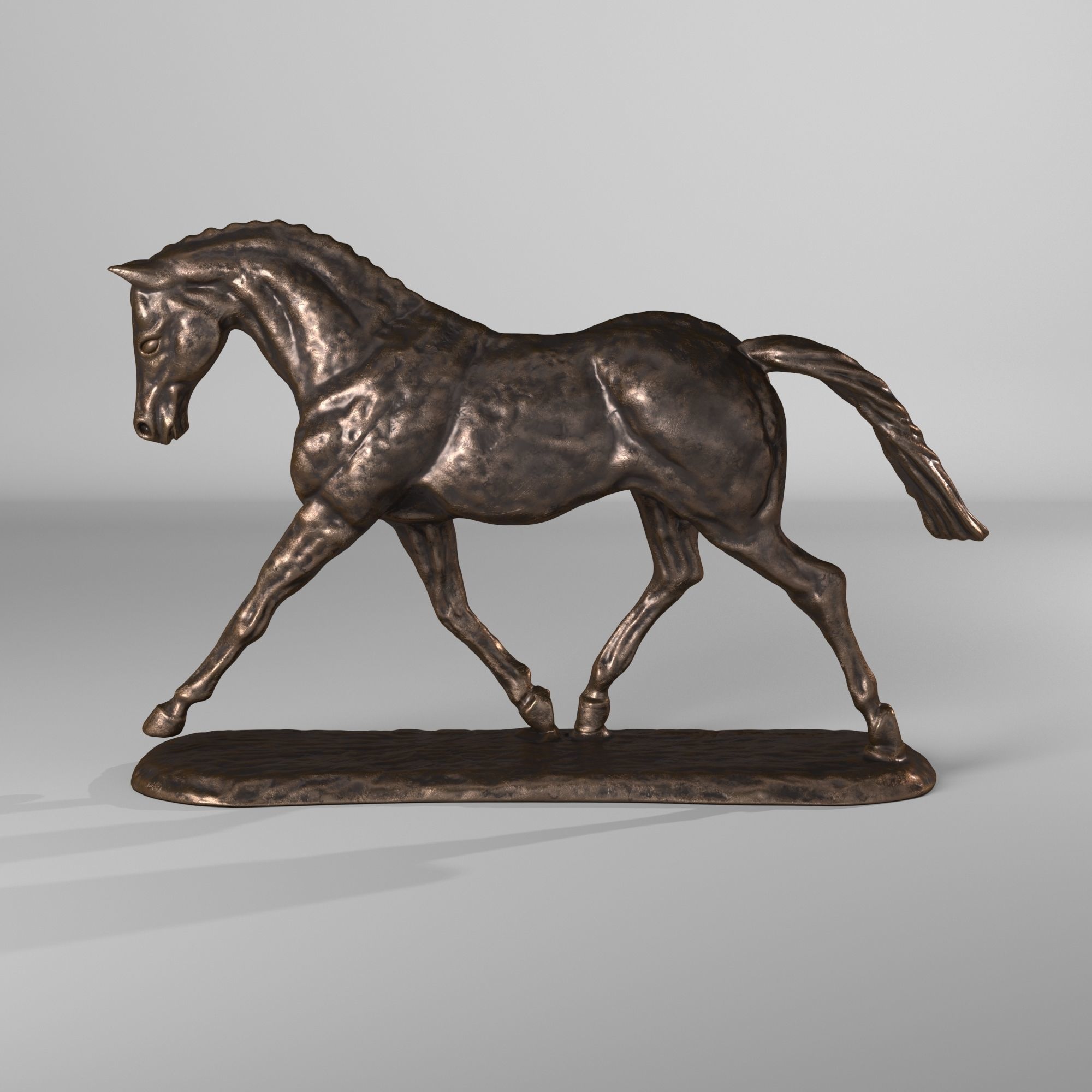 Horse Running free 3D model | CGTrader