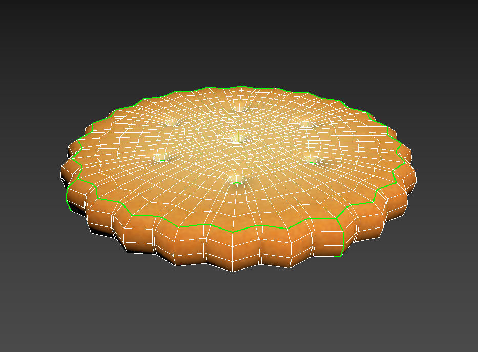Round Cracker 3D model | CGTrader